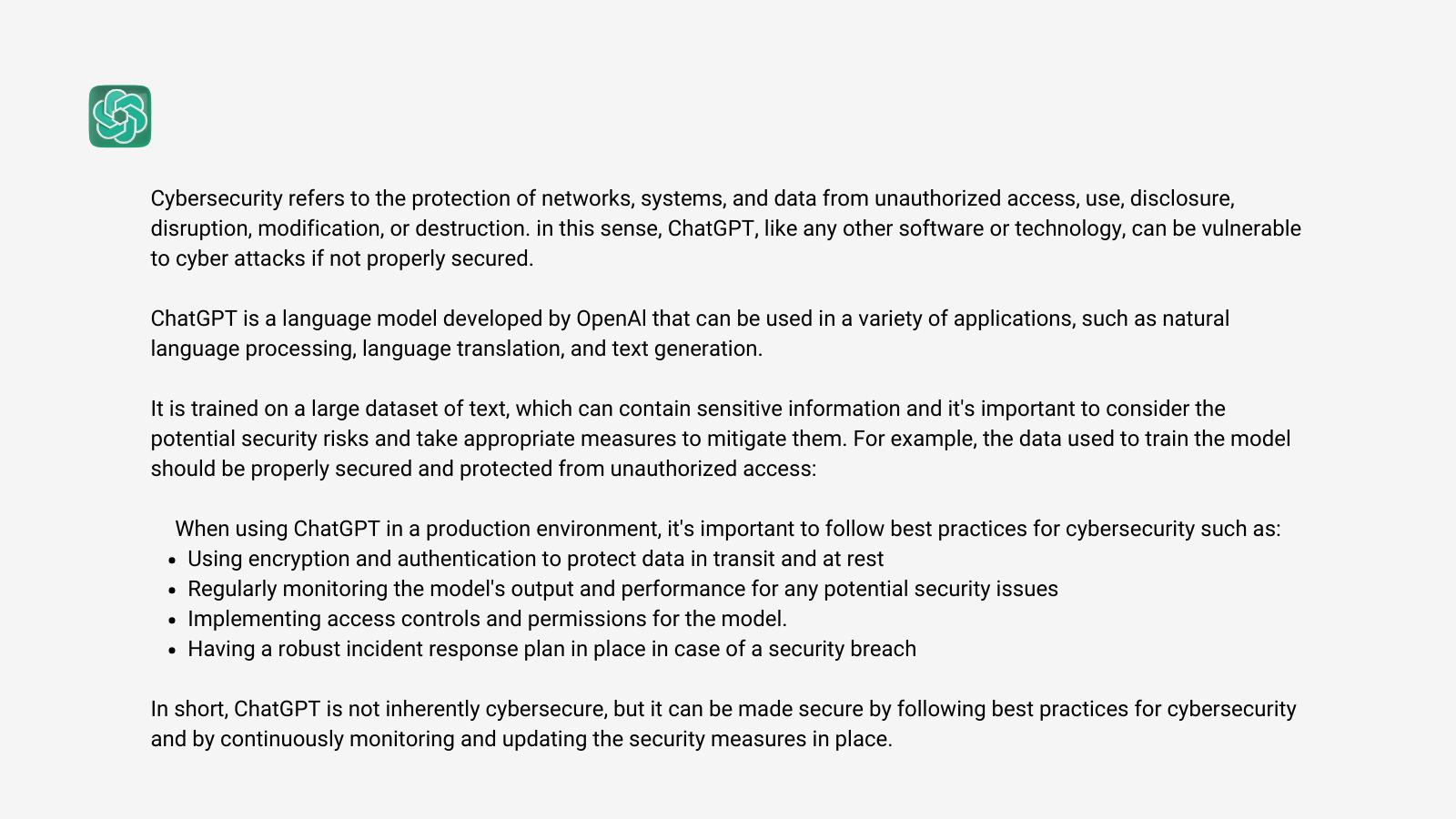 Is Chat GPT Cybersecure? | Blog | Humanize